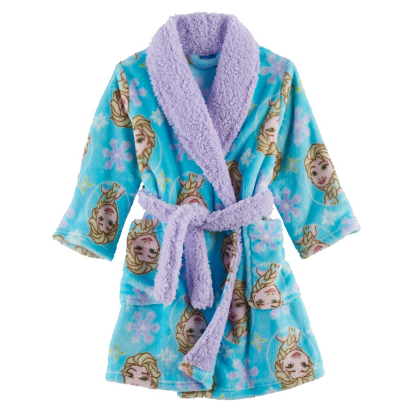 Disney | Pajamas | Disney Elsa Frozen Plush Bath Robe Toddler Girl ...
